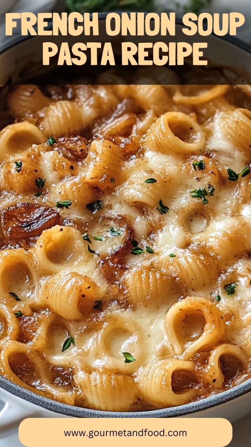 French Onion Soup Pasta Recipe - Gourmet And Food